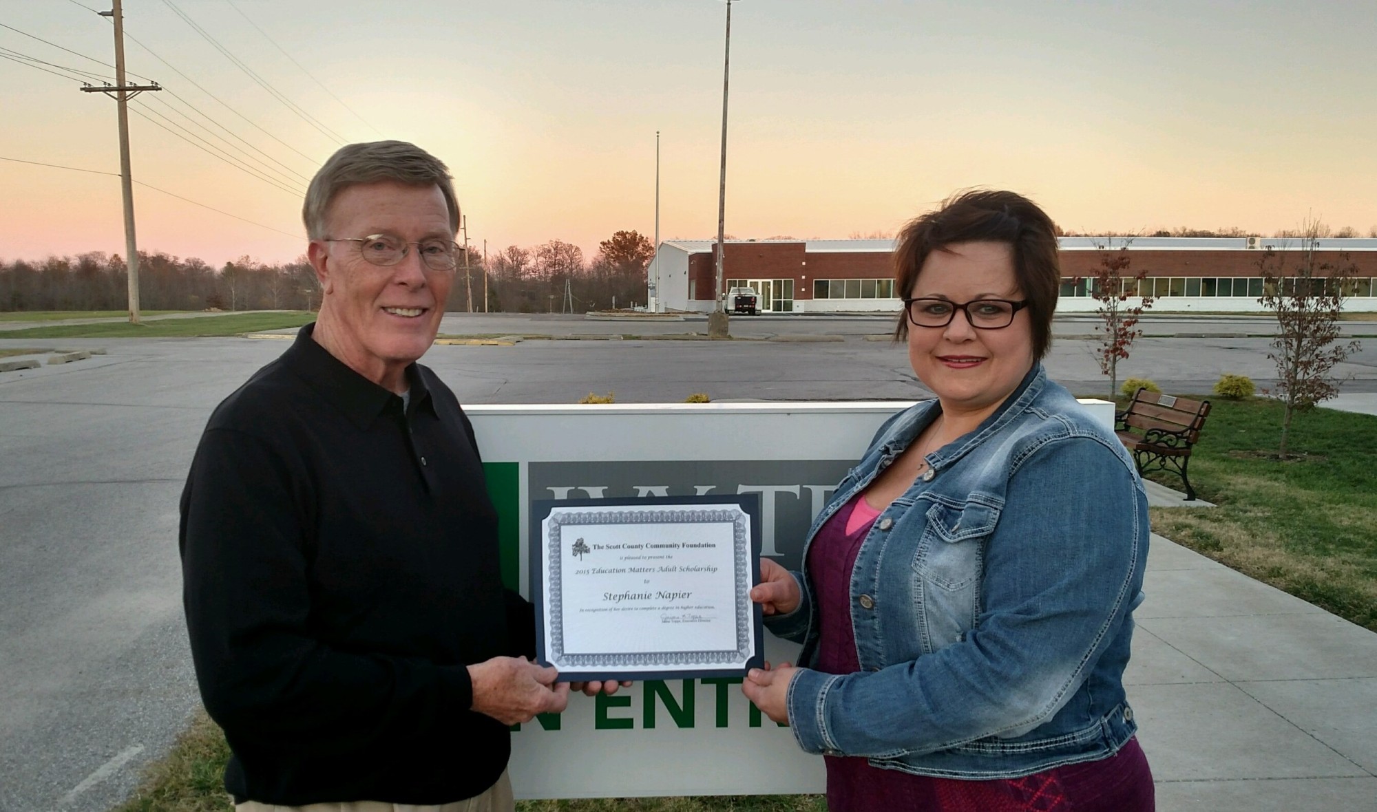 Napier Receives Adult Scholarship | Scott County Community Foundation